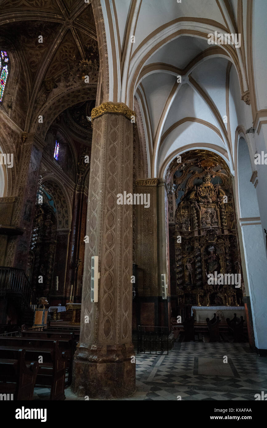 Interior of Church Santa María de la Mesa in Utrera, province of ...
