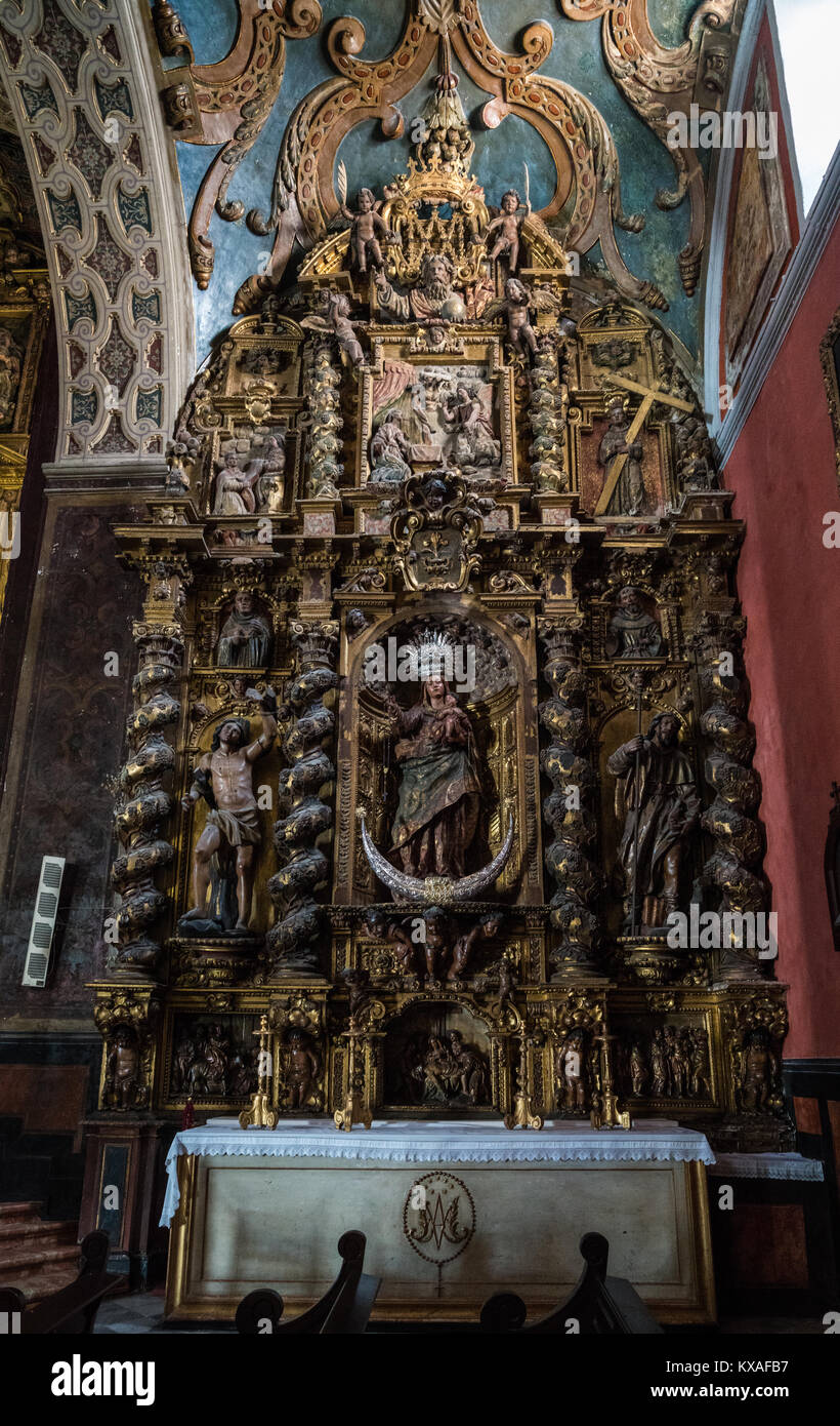 Interior of Church Santa María de la Mesa in Utrera, province of ...