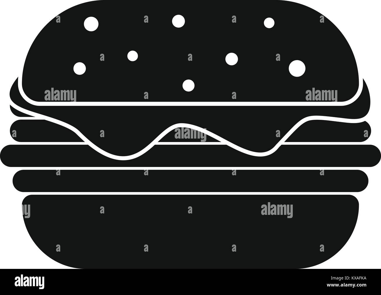 Hamburger icon, simple style Stock Vector Image & Art - Alamy