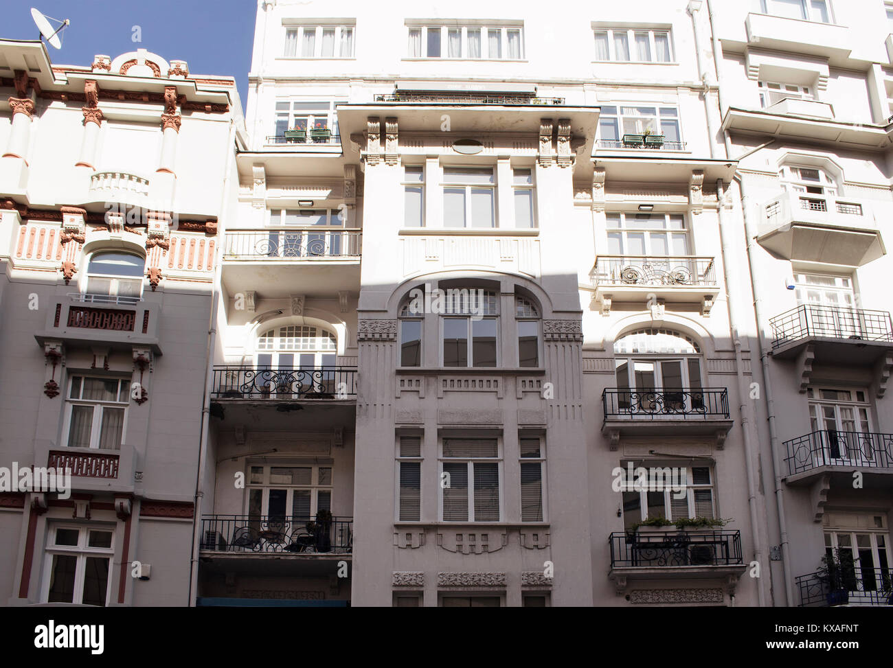 View of old, historical, typical buildings in Nisantasi neighborhood of ...