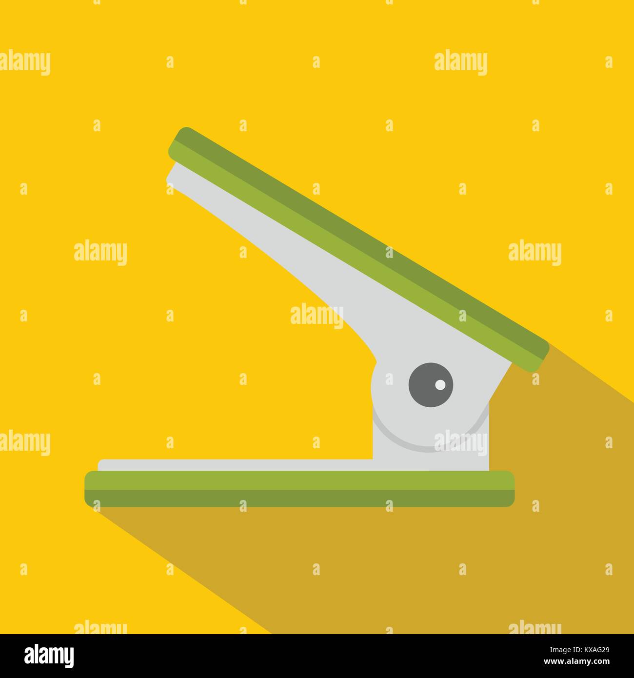 Green office hole punch icon, flat style Stock Vector Image & Art - Alamy