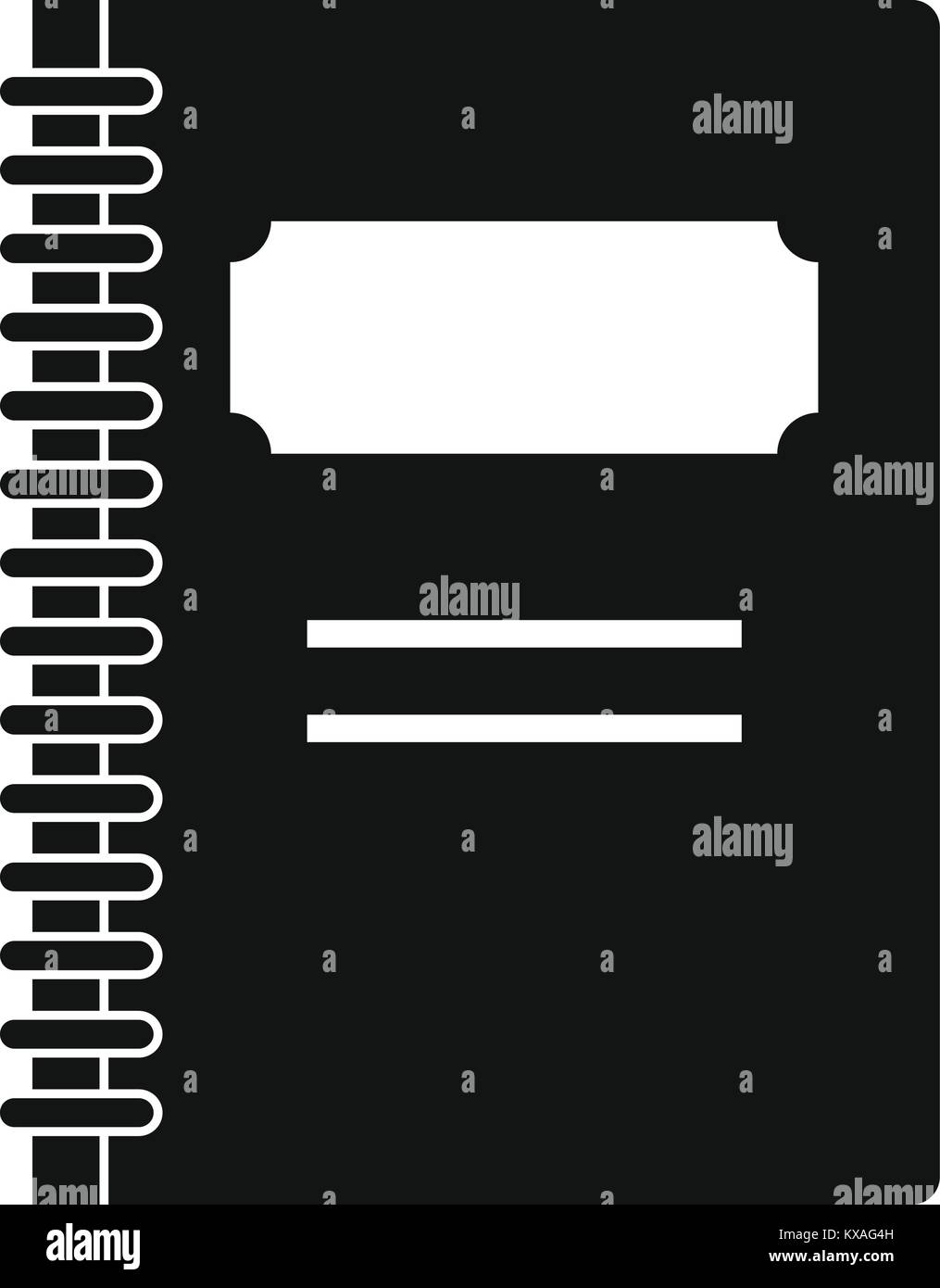 Closed spiral notebook icon, simple style Stock Vector Image & Art - Alamy