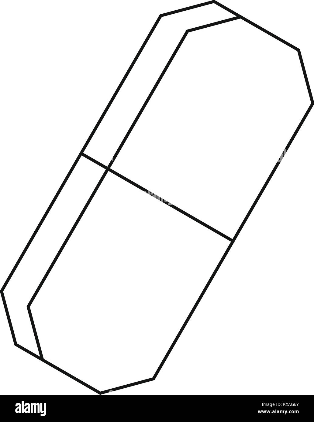 Eraser cutout Stock Vector Images - Alamy