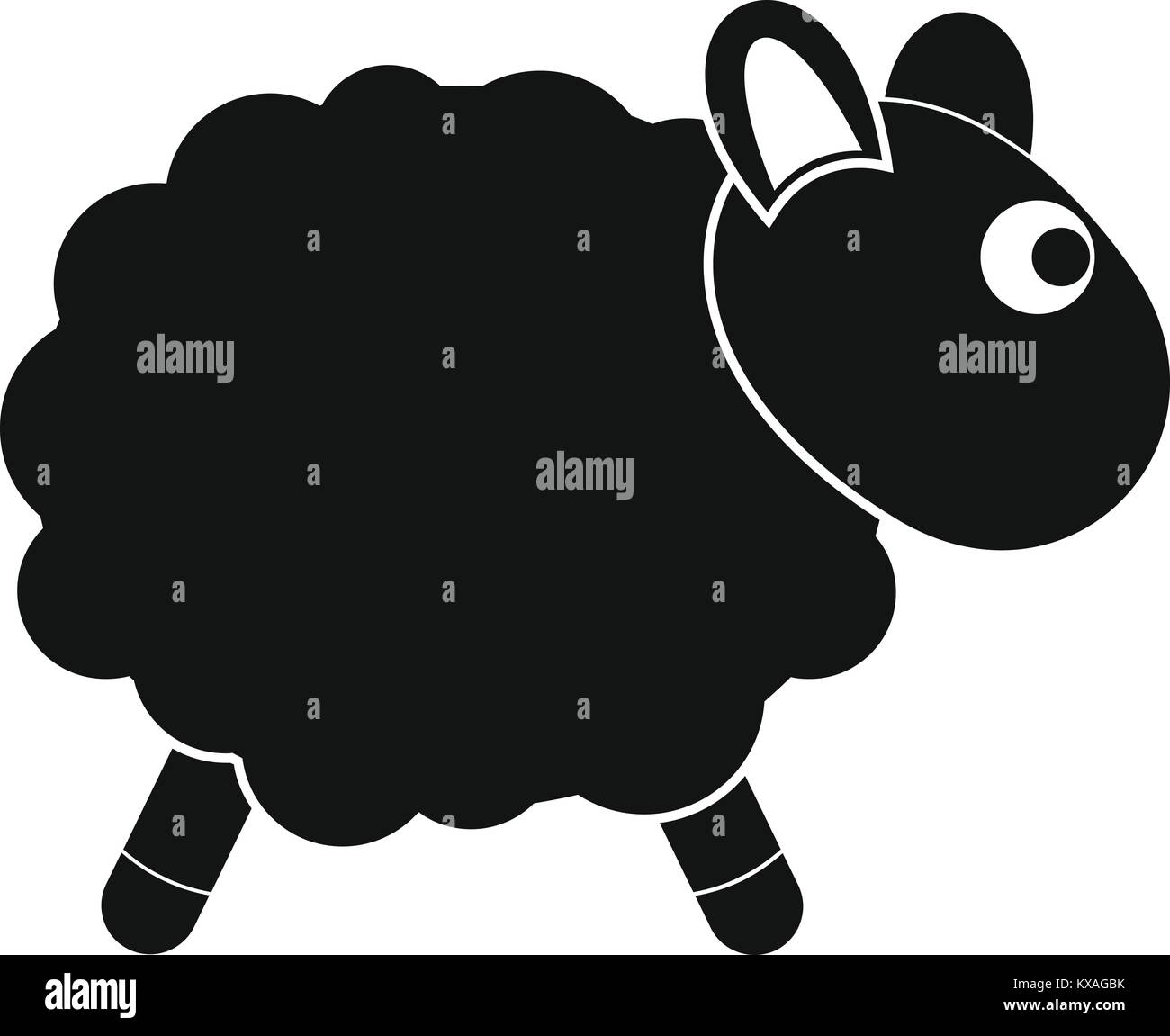 Sheep icon, simple style Stock Vector Image & Art - Alamy
