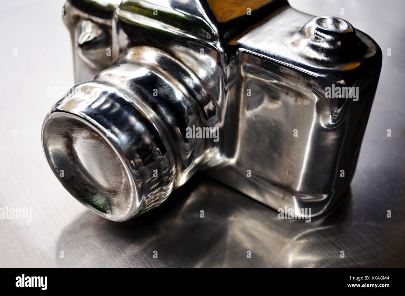 Camera chrome object Stock Photo - Alamy