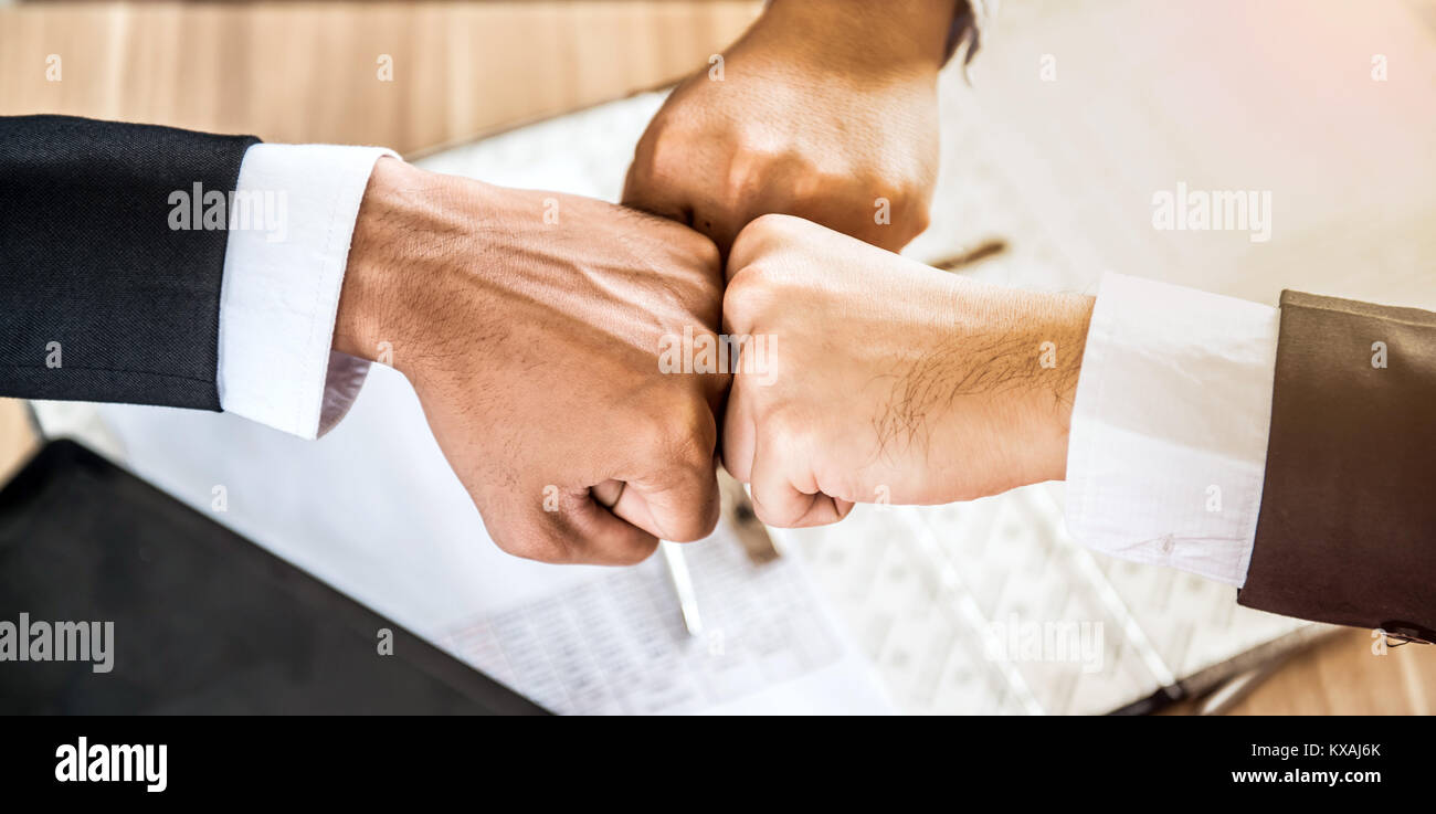 handshake for business and teamwork for achievement KPI and goal Stock ...