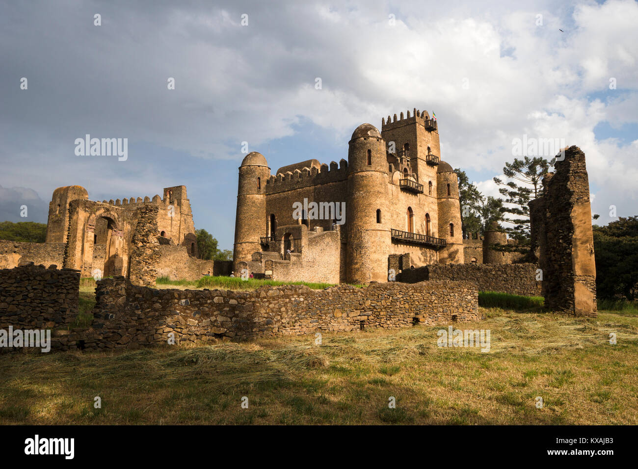 Fasil Ghebbi Gondar Gonder castle, Ethiopia Stock Photo - Alamy