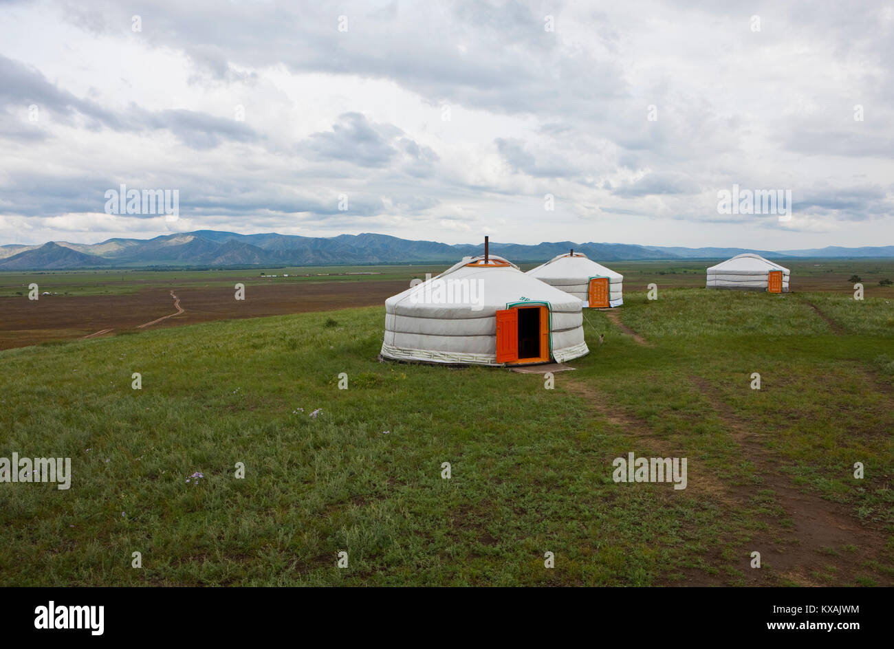 Mongolian Yurt Tents Stock Photos & Mongolian Yurt Tents Stock Images - Alamy