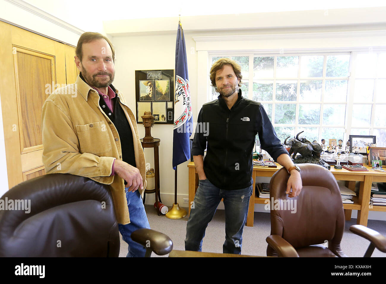 Rutherford, CA, USA. 5th Jan, 2018. Andy Beckstoffer, left, is the ...