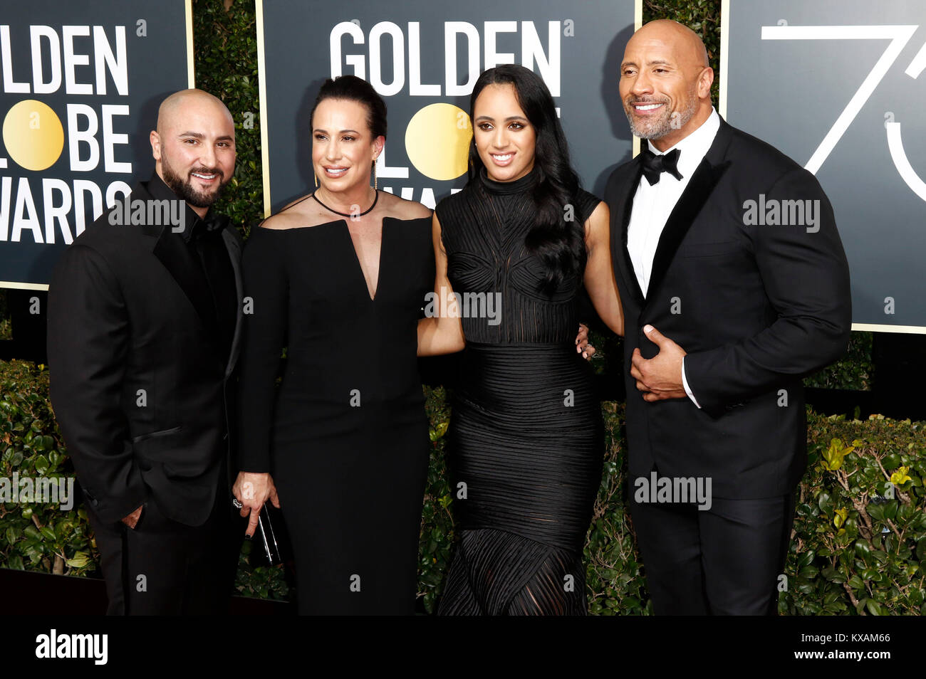 Beverly Hills, USA. 07th Jan, 2018. Dave Rienzi, Dany Garcia, Golden ...