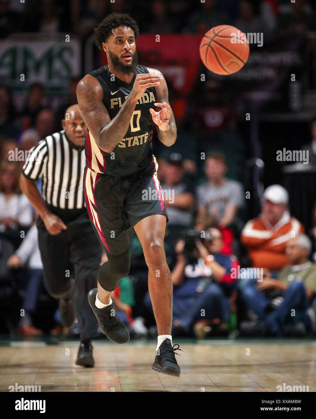 Coral Gables, Florida, USA. 07th Jan, 2018. Florida State Seminoles ...