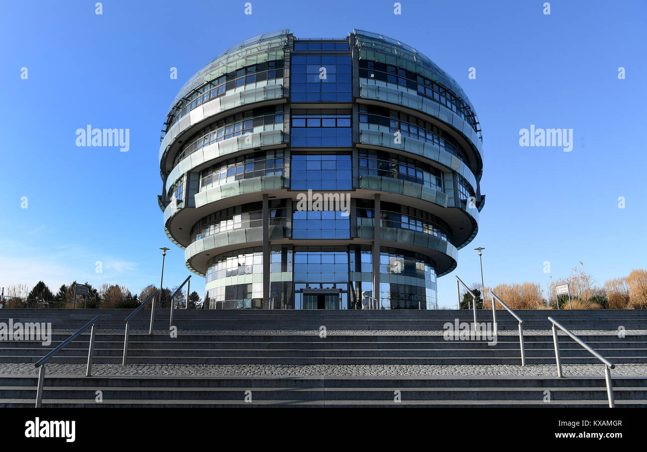 Hanover, Germany. 8th Jan, 2018. An exterior view of the International ...