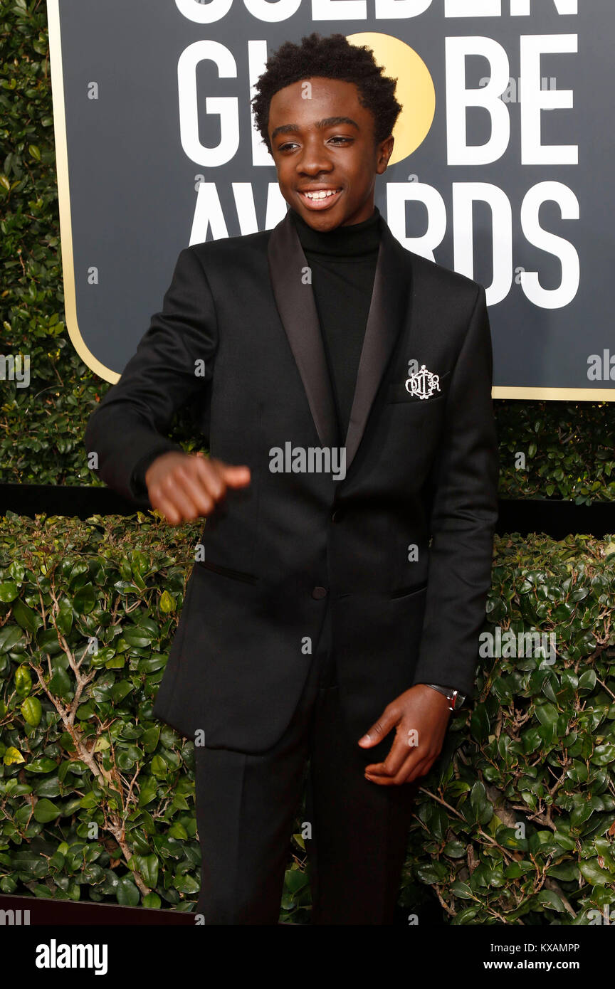 Beverly Hills, USA. 07th Jan, 2018. Caleb McLaughlin attends the 75th ...