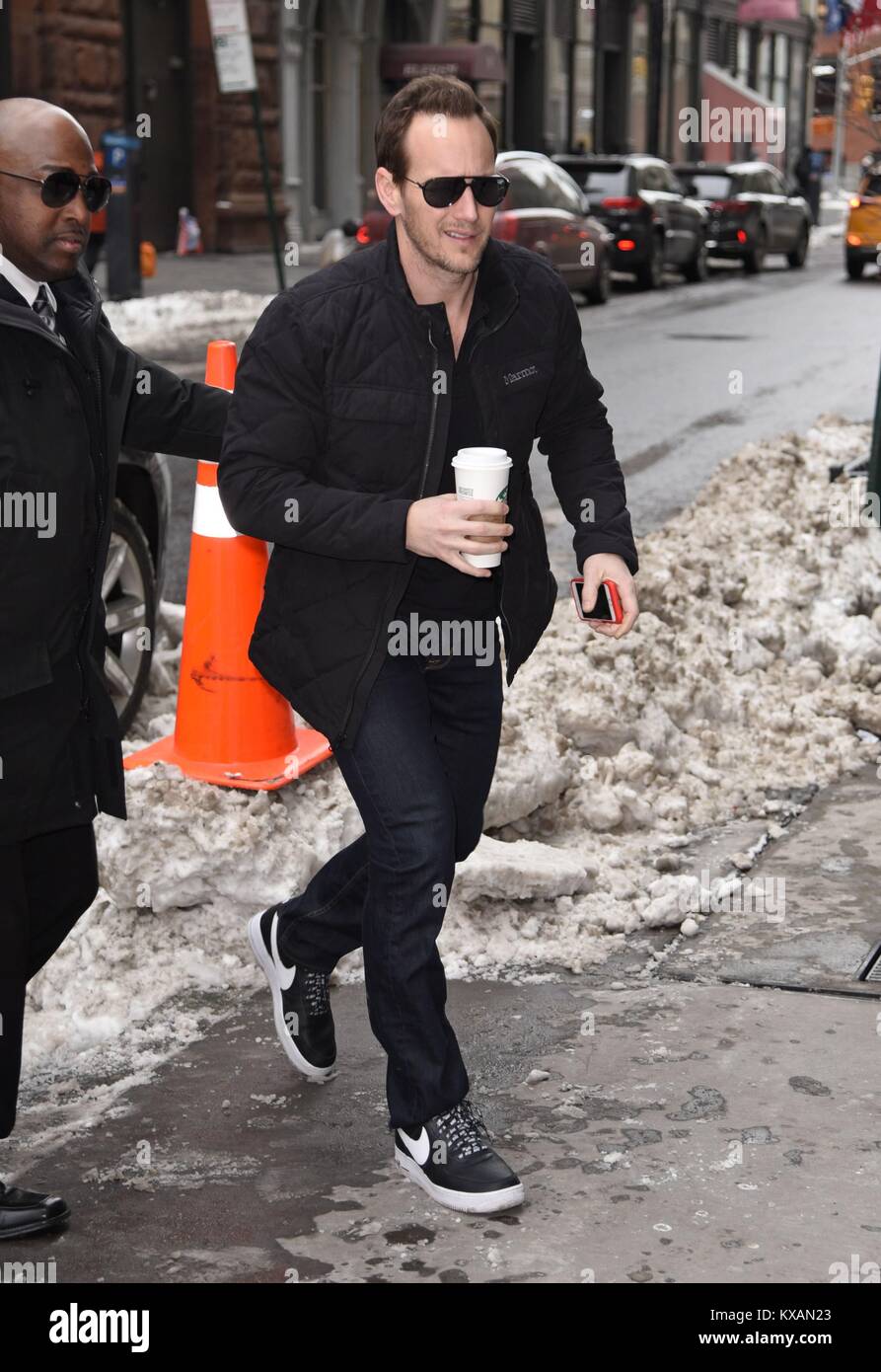 New York, NY, USA. 8th Jan, 2018. Patrick Wilson, seen at BUILD Series ...