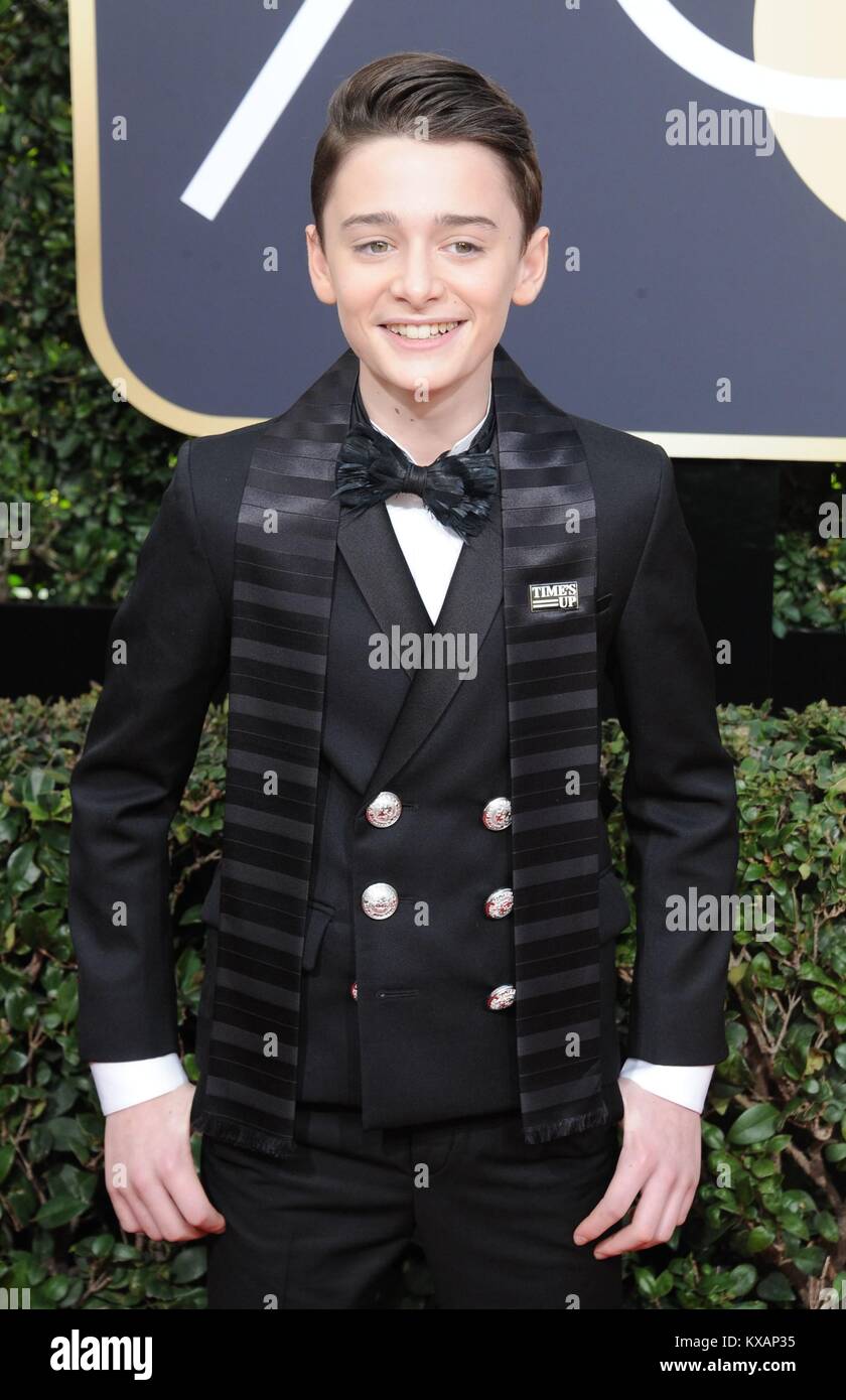 Noah Schnapp at arrivals for 75th Annual Golden Globe Awards - Arrivals ...
