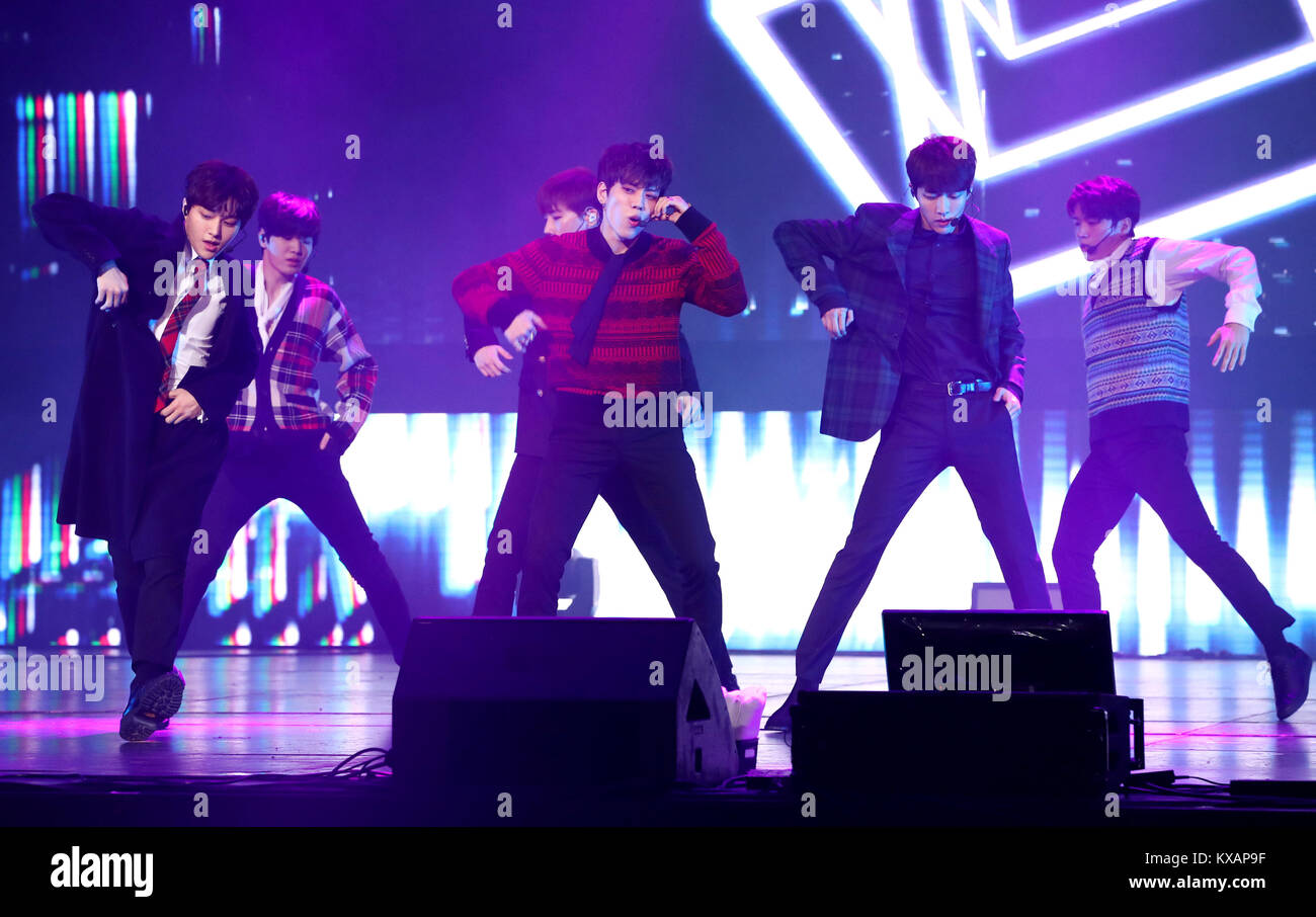 09th Jan, 2018. S. Korean boy group INFINITE South Korean boy group ...