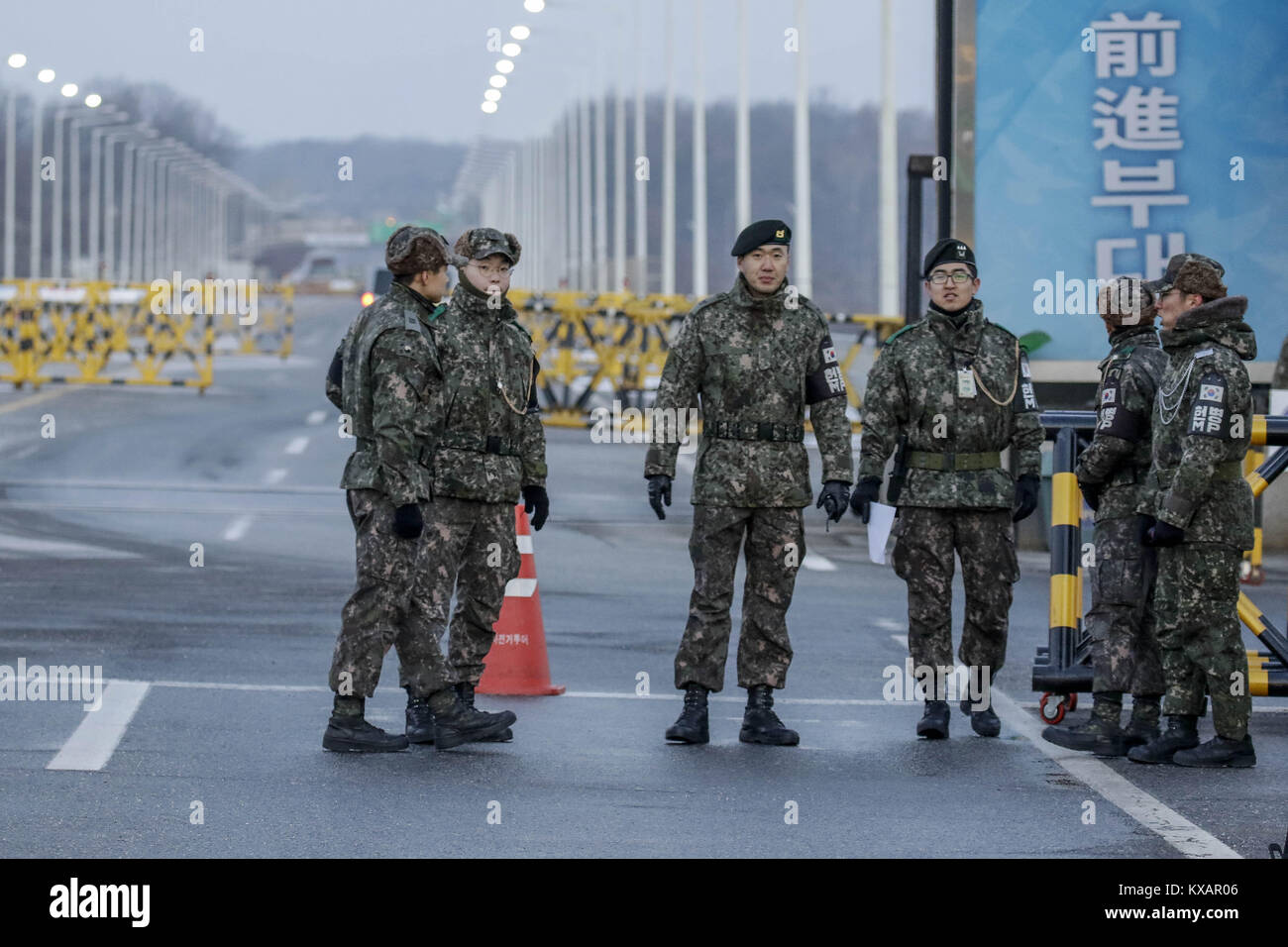 Paju, Gyeonggi, South Korea. 9th Jan, 2018. Jan 9, 2018-Paju, South ...