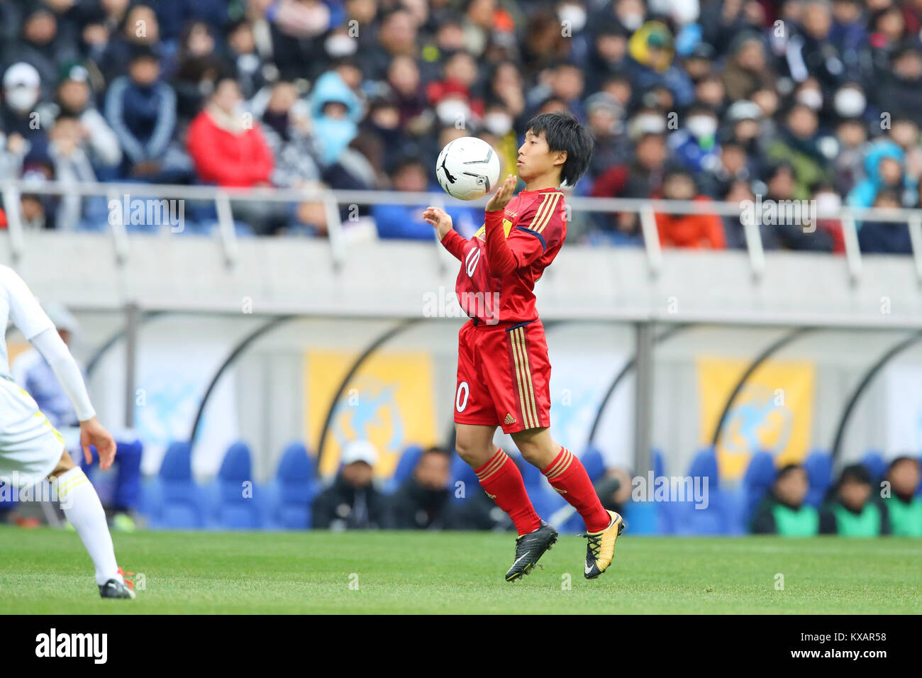 Saitama, Japan. 8th Jan, 2018. Taichi Kikuchi () Football /Soccer : The ...