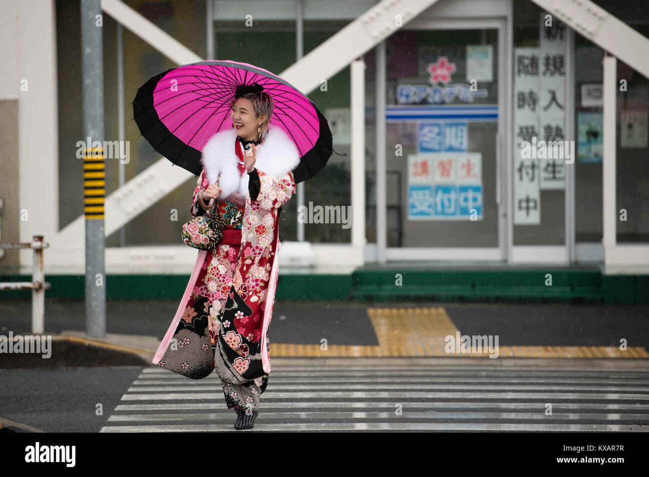 JANUARY 08, 2018 - 20-year-olds attend a Coming of Age Day ceremony in ...