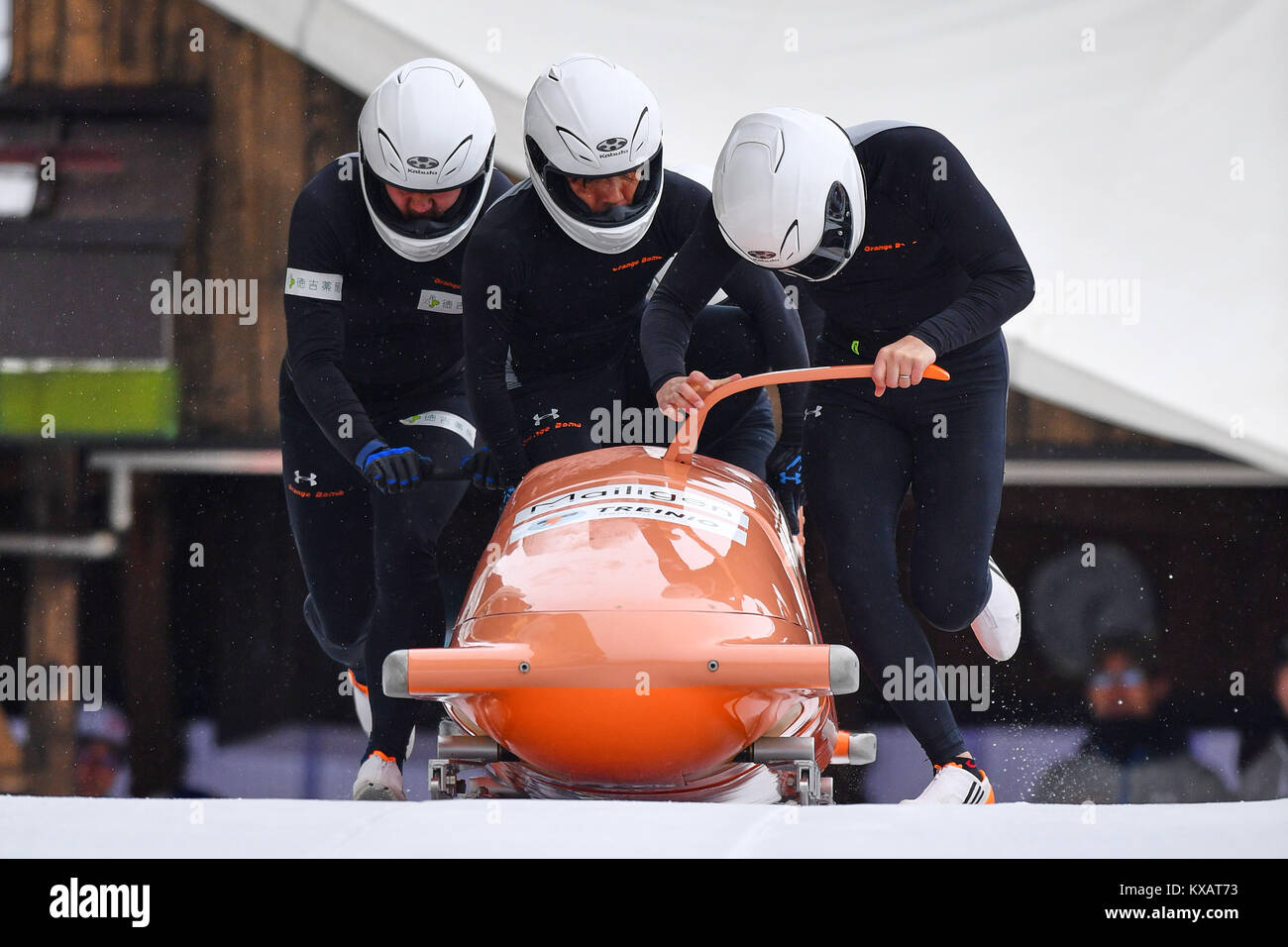 the Spiral, Nagano, Japan. 7th Jan, 2018. Suguru Kiyokawa & ÄAkihiko ...