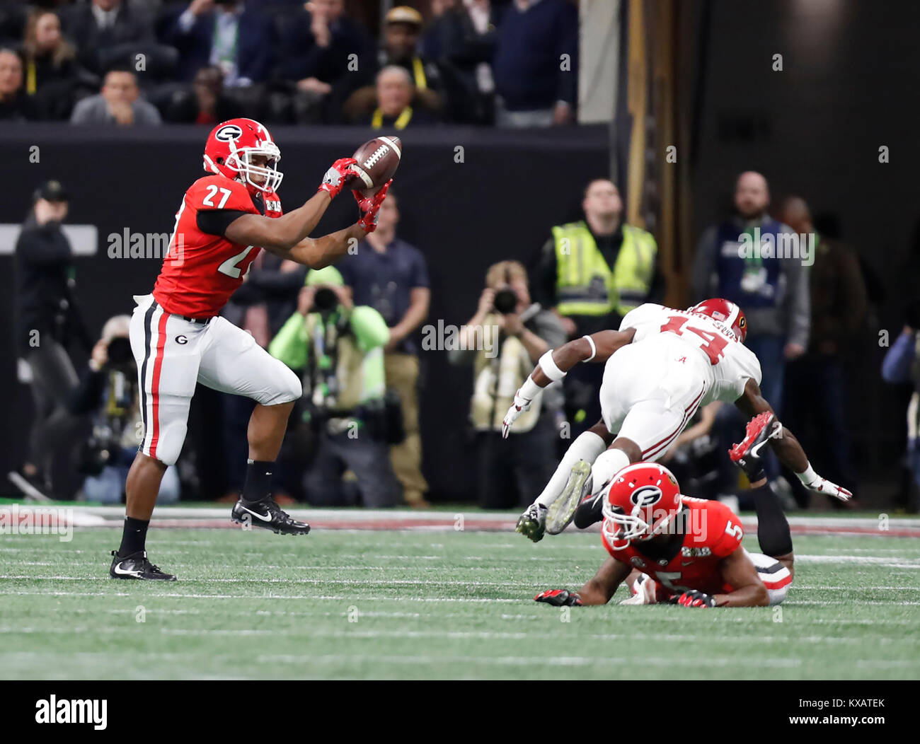 Atlanta, GA, USA. 8th Jan, 2018. Georgia Bulldogs running back Nick ...