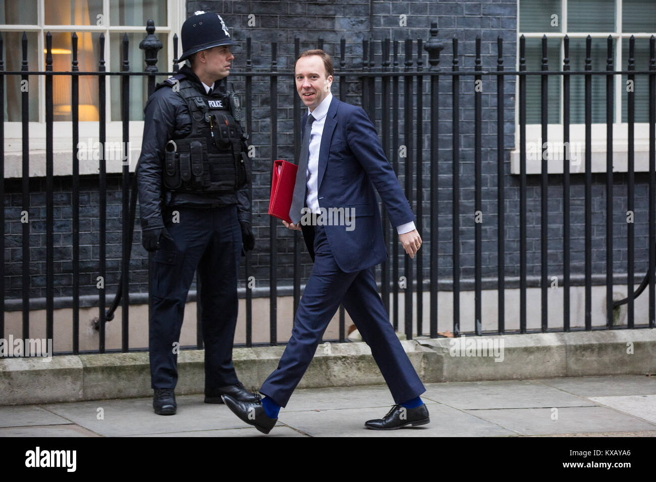 London, UK. 9th Jan, 2018. Matt Hancock MP, Secretary of State for ...