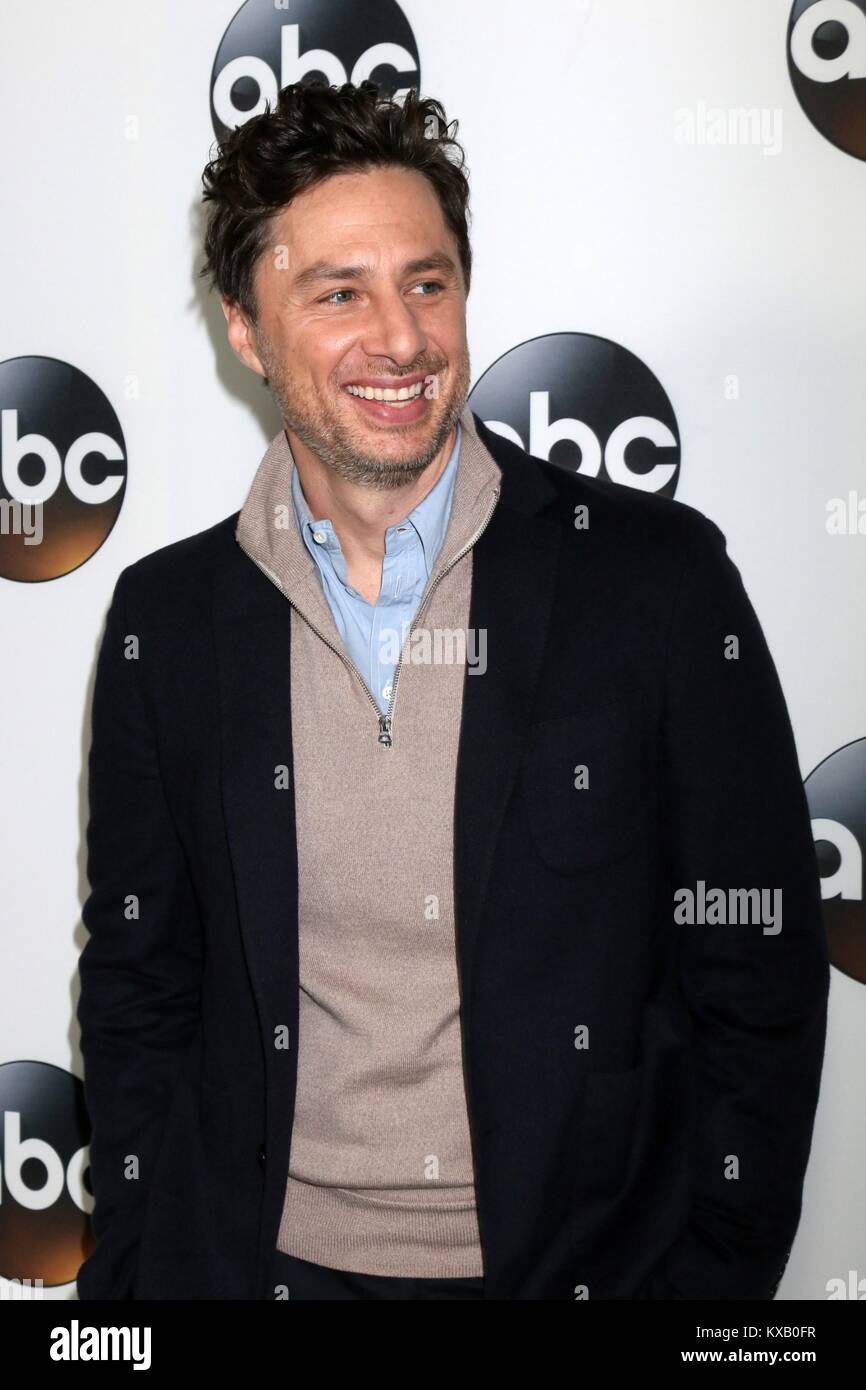 Pasadena, California, USA. 8th Jan, 2018. Zach Braff at arrivals for ...
