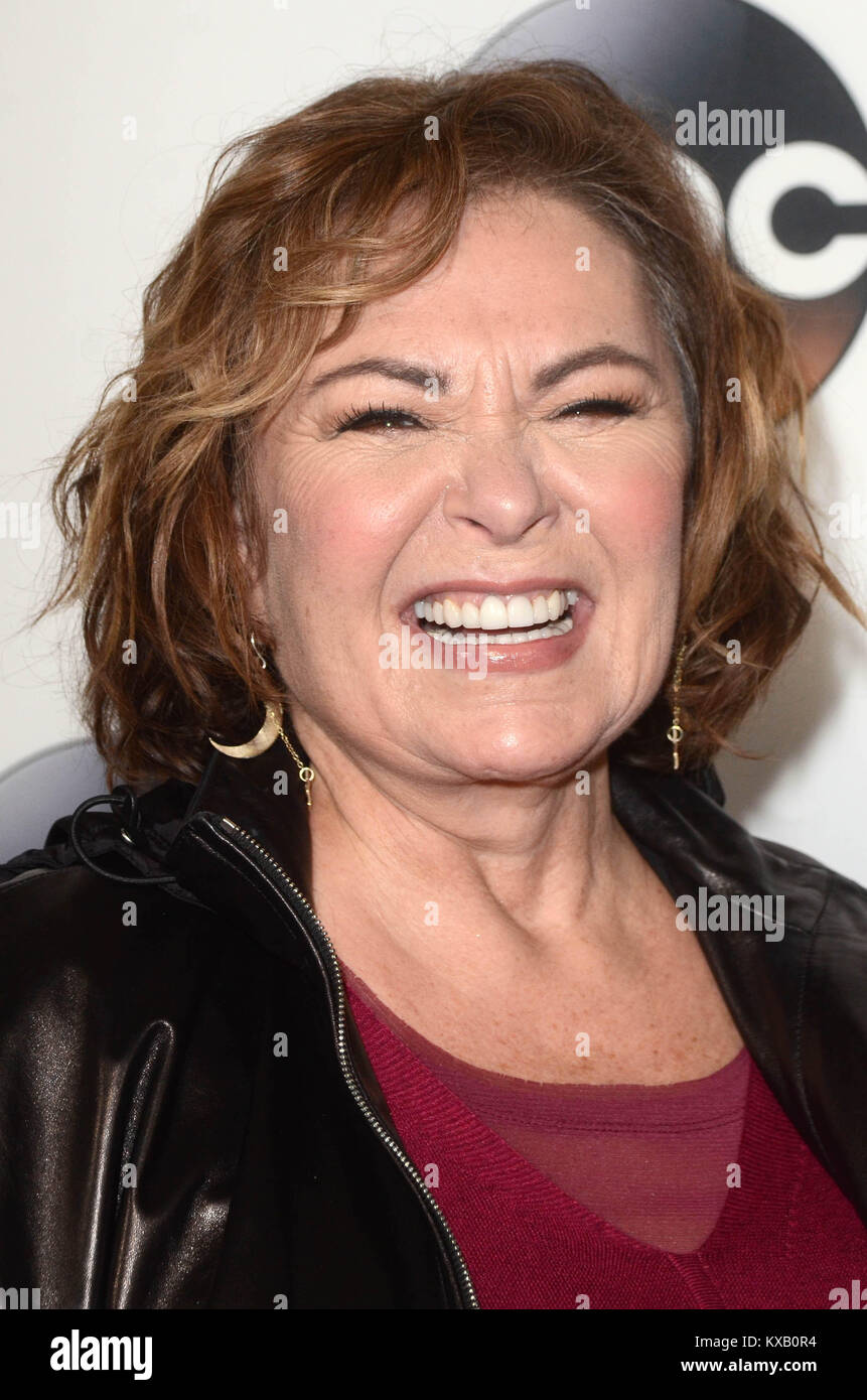 Pasadena, USA. 8th Jan, 2018. Roseanne Barr at Disney ABC Television ...