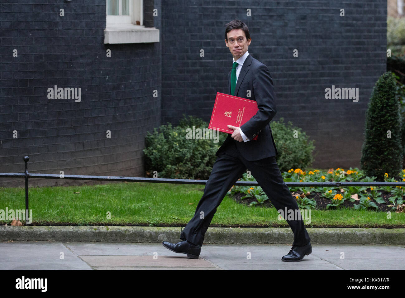 London, UK. 9th January, 2018. Rory Stewart MP arrives at 10 Downing ...