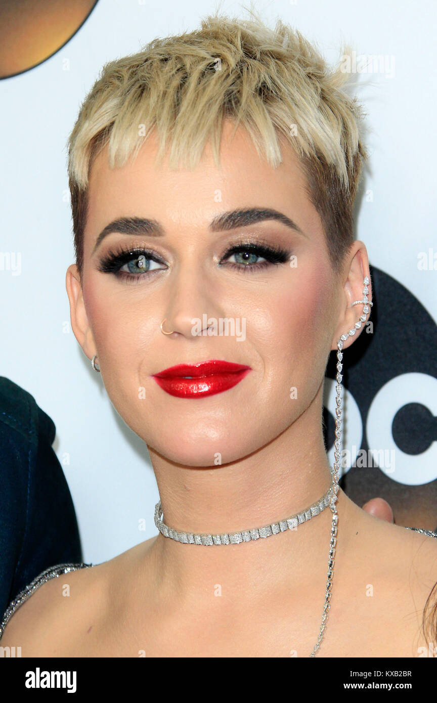 Pasadena, California, USA. 8th January, 2018. Katy Perry attends the ...