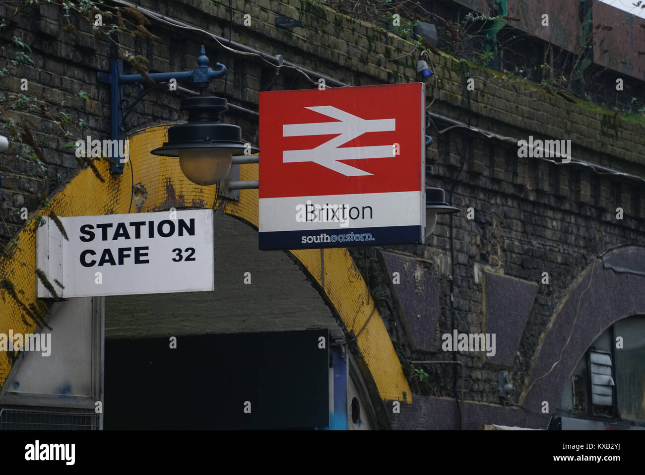 London, England, UK. 9th Jan, 2018. Image of Brixton station during ...