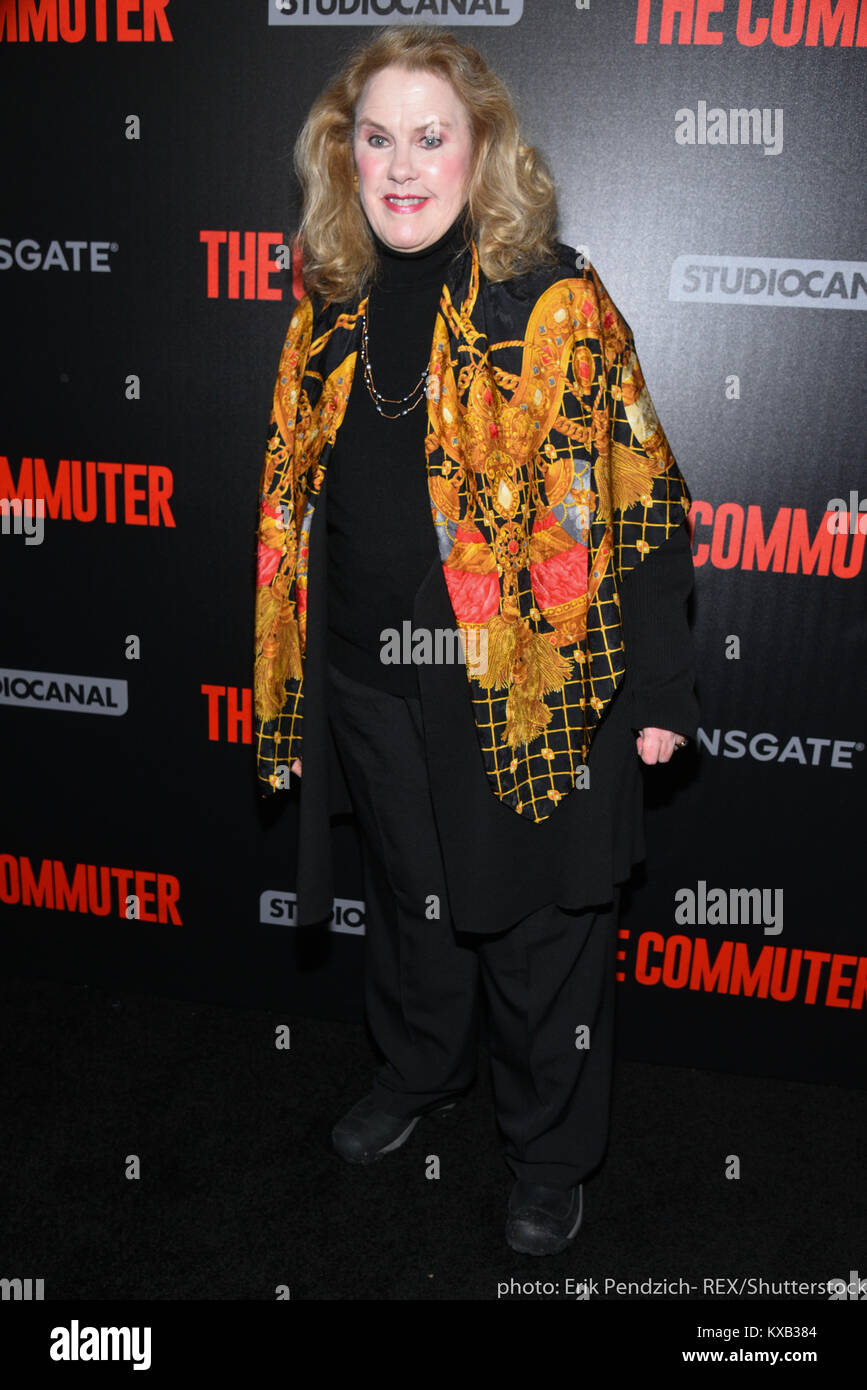 New York, USA. 8th Jan, 2018. Celia Weston attends the 'The Commuter ...