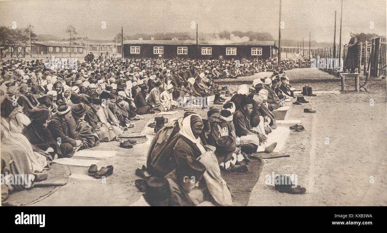 This historical photo depicts a scene from the Half-Moon Camp near ...