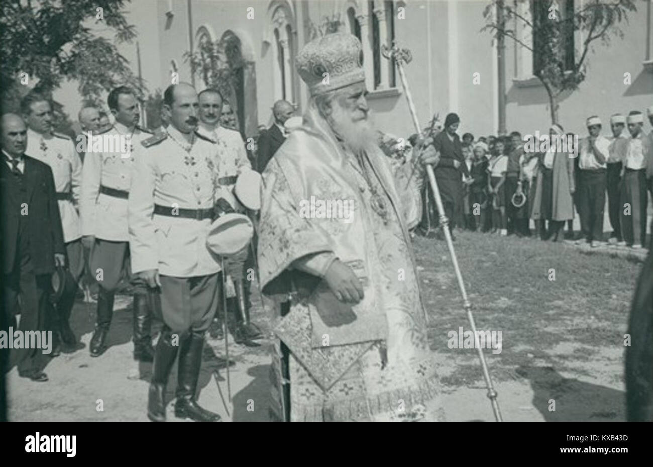 Photograph of Boris III in Vidin, Bulgaria, in 1934, showing the ...