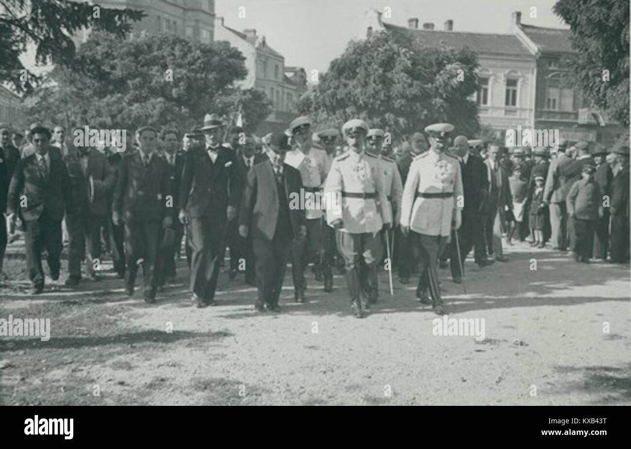 Historical photograph of King Boris III of Bulgaria in Vidin in 1934 ...