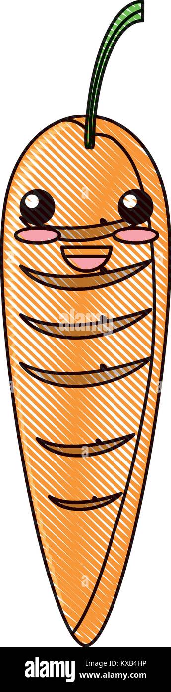kawaii carrot icon Stock Vector Image & Art - Alamy