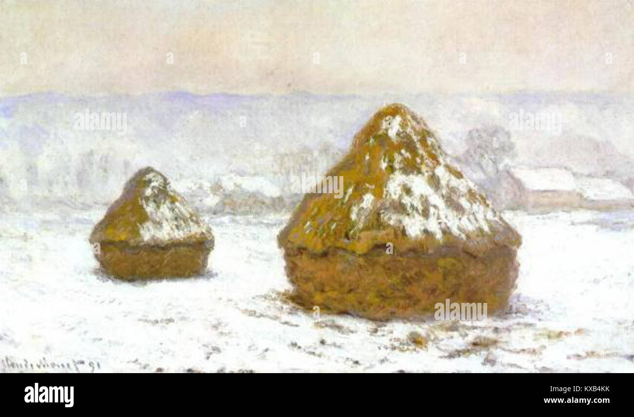 Grainstacks monet hi-res stock photography and images - Alamy