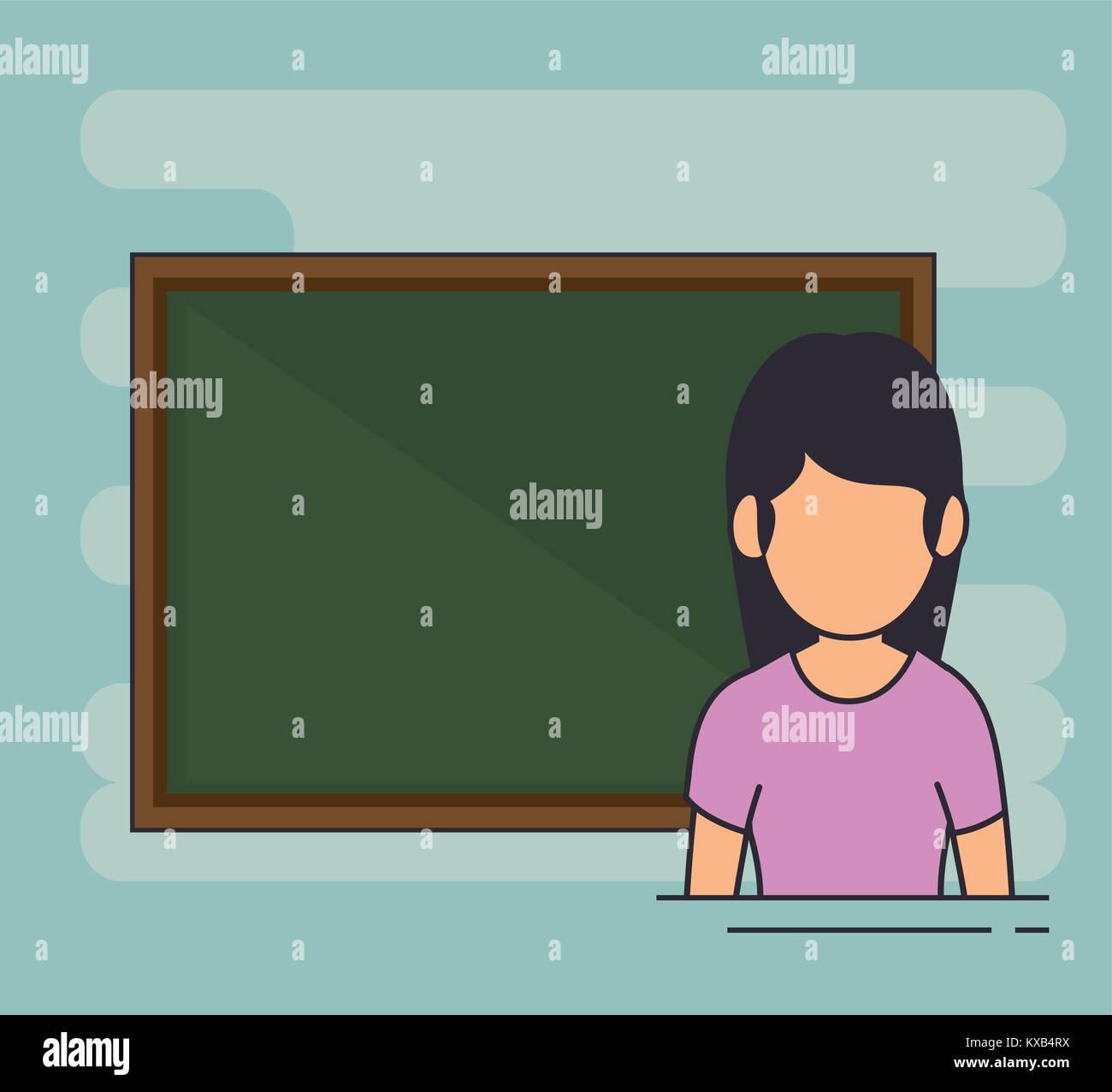 Science math woman teacher classroom Stock Vector Images - Alamy