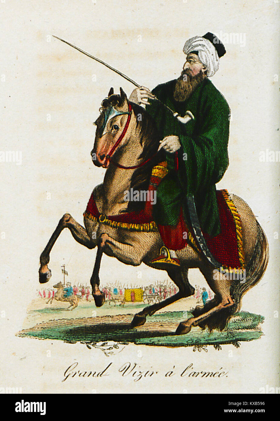 This painting by Antoine-Laurent depicts the Grand Vizir in the Ottoman ...