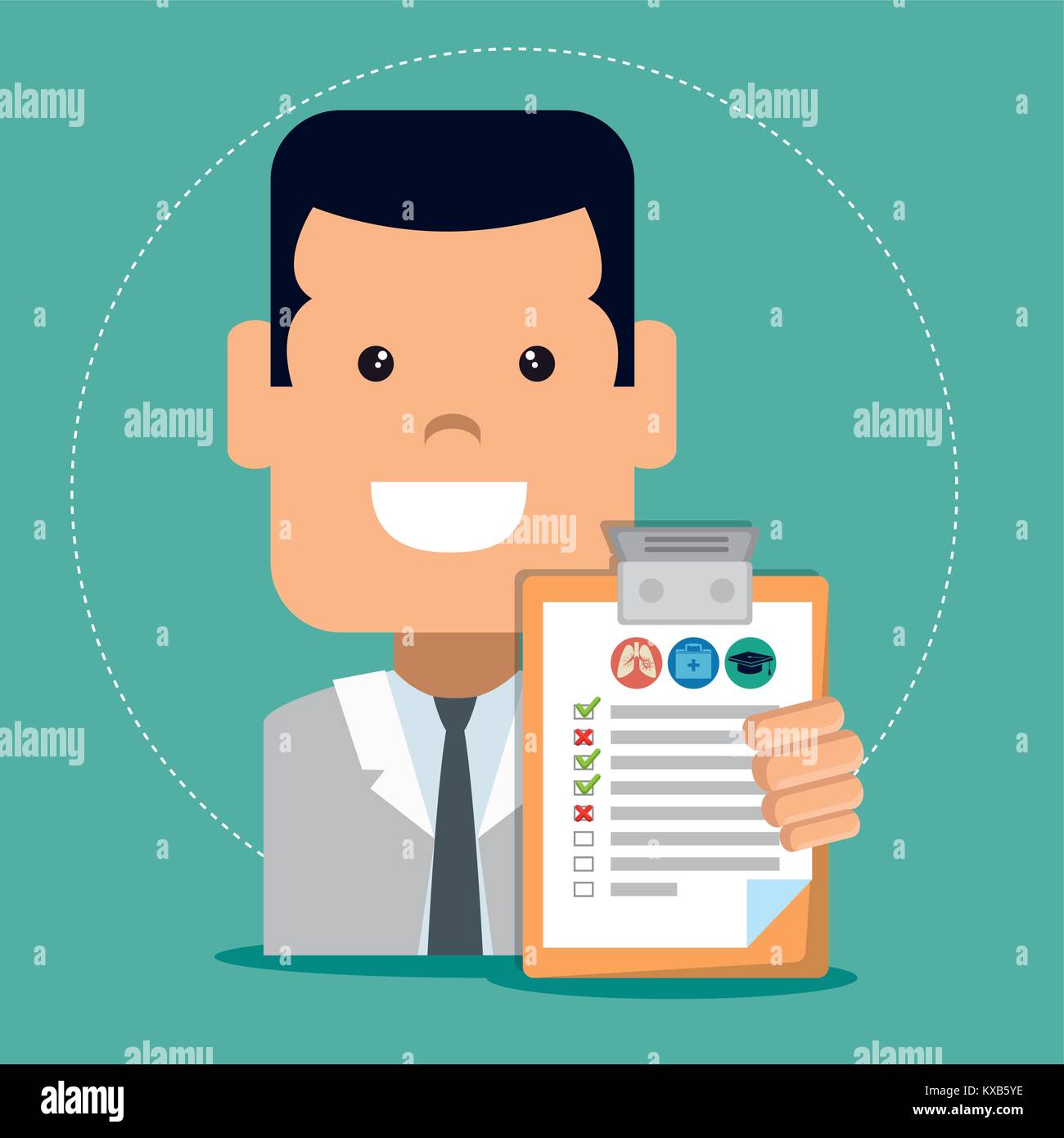Happy business agent client Stock Vector Images - Alamy