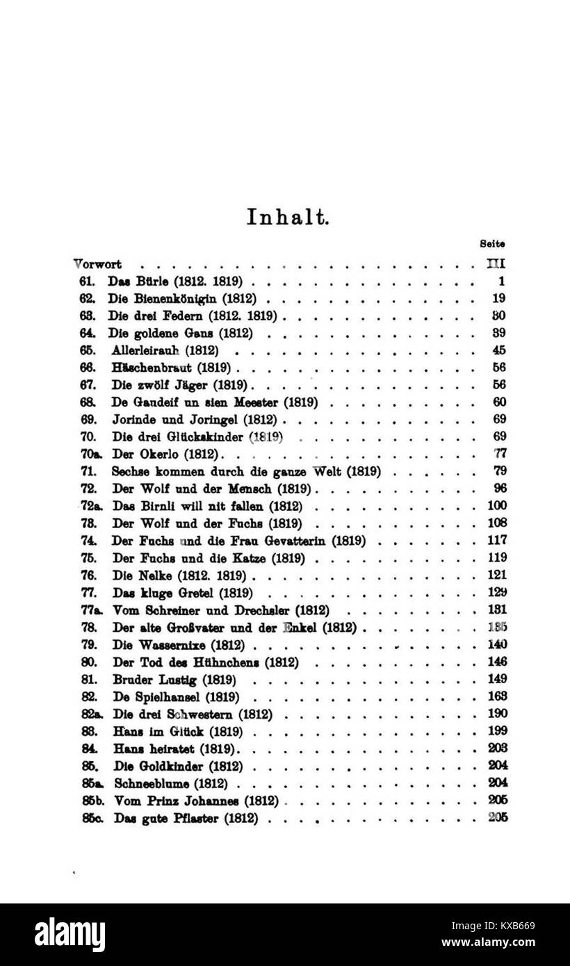 Traditional german tales Cut Out Stock Images & Pictures - Alamy