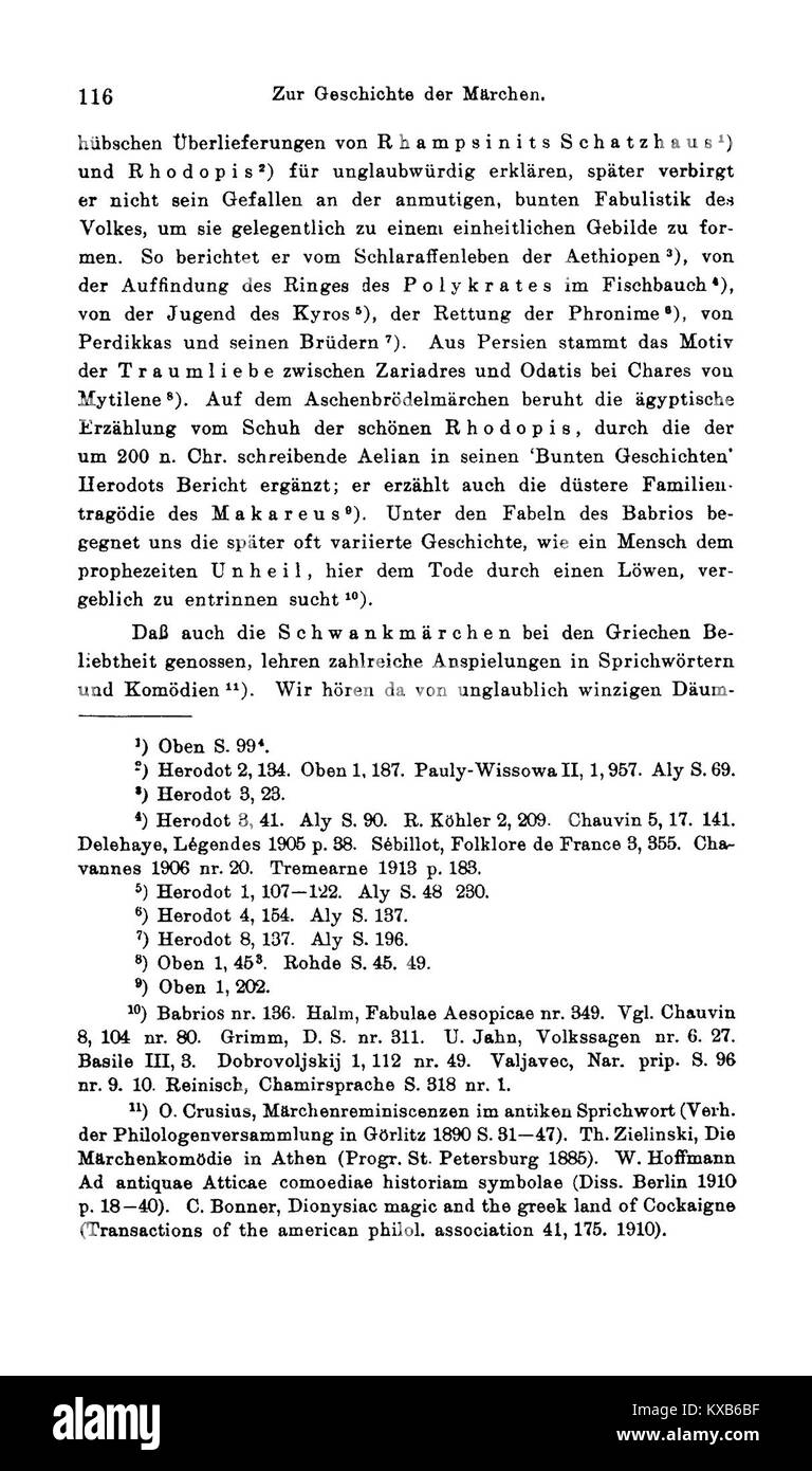 A page from *Grimm's Fairy Tales Notes*, Volume IV, showing annotations ...