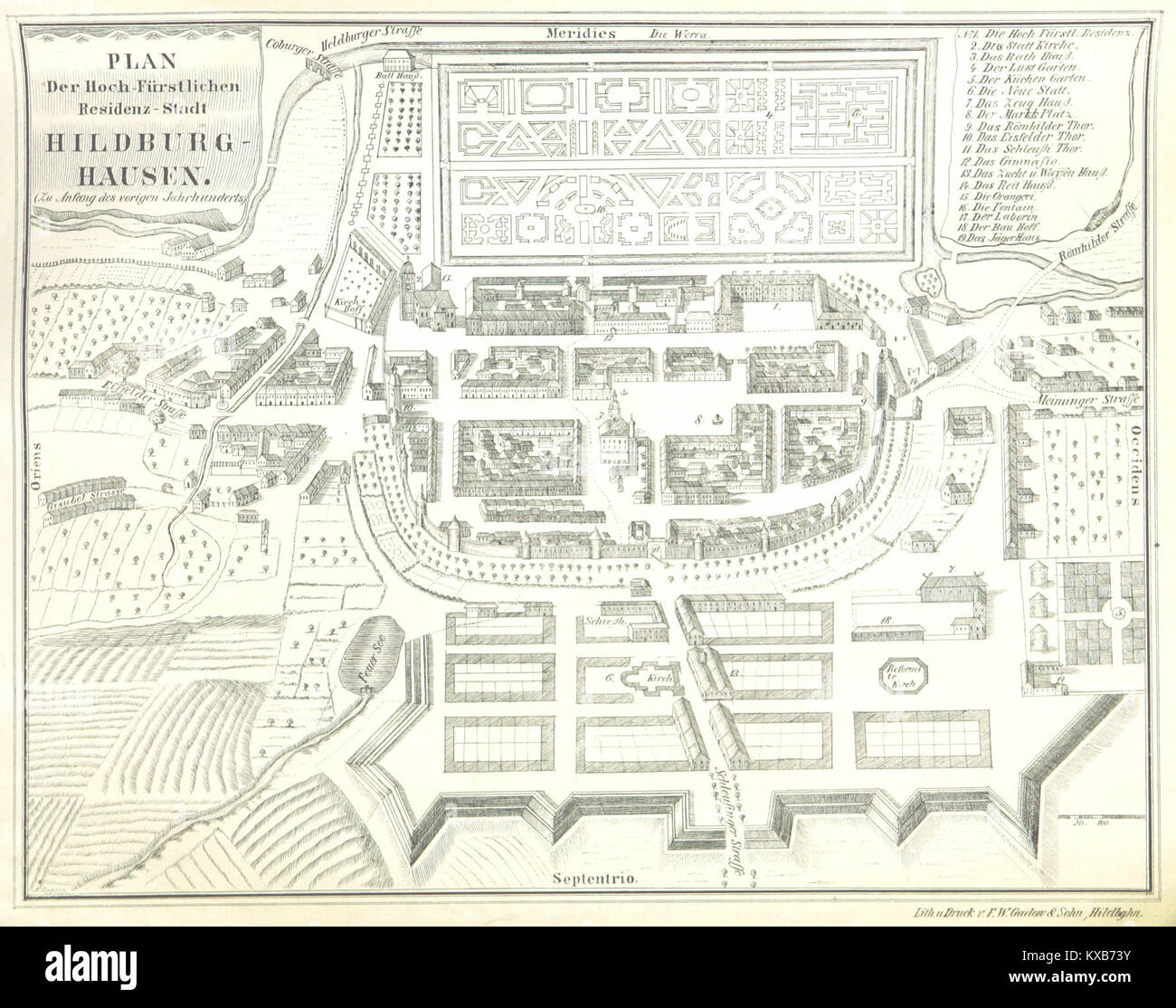 Street plan depicts layout hi-res stock photography and images - Alamy