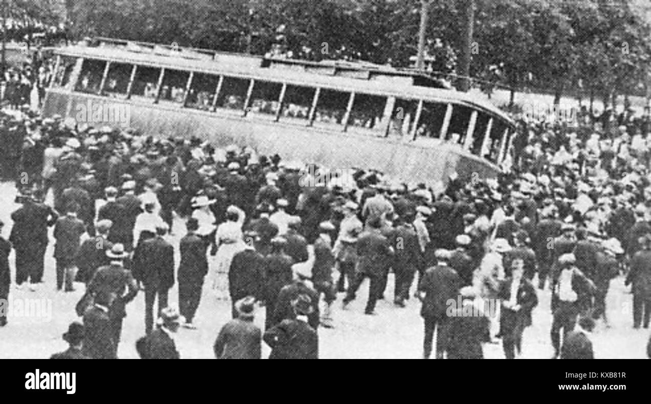 A 1919 photograph of the general strike in Winnipeg, Canada ...