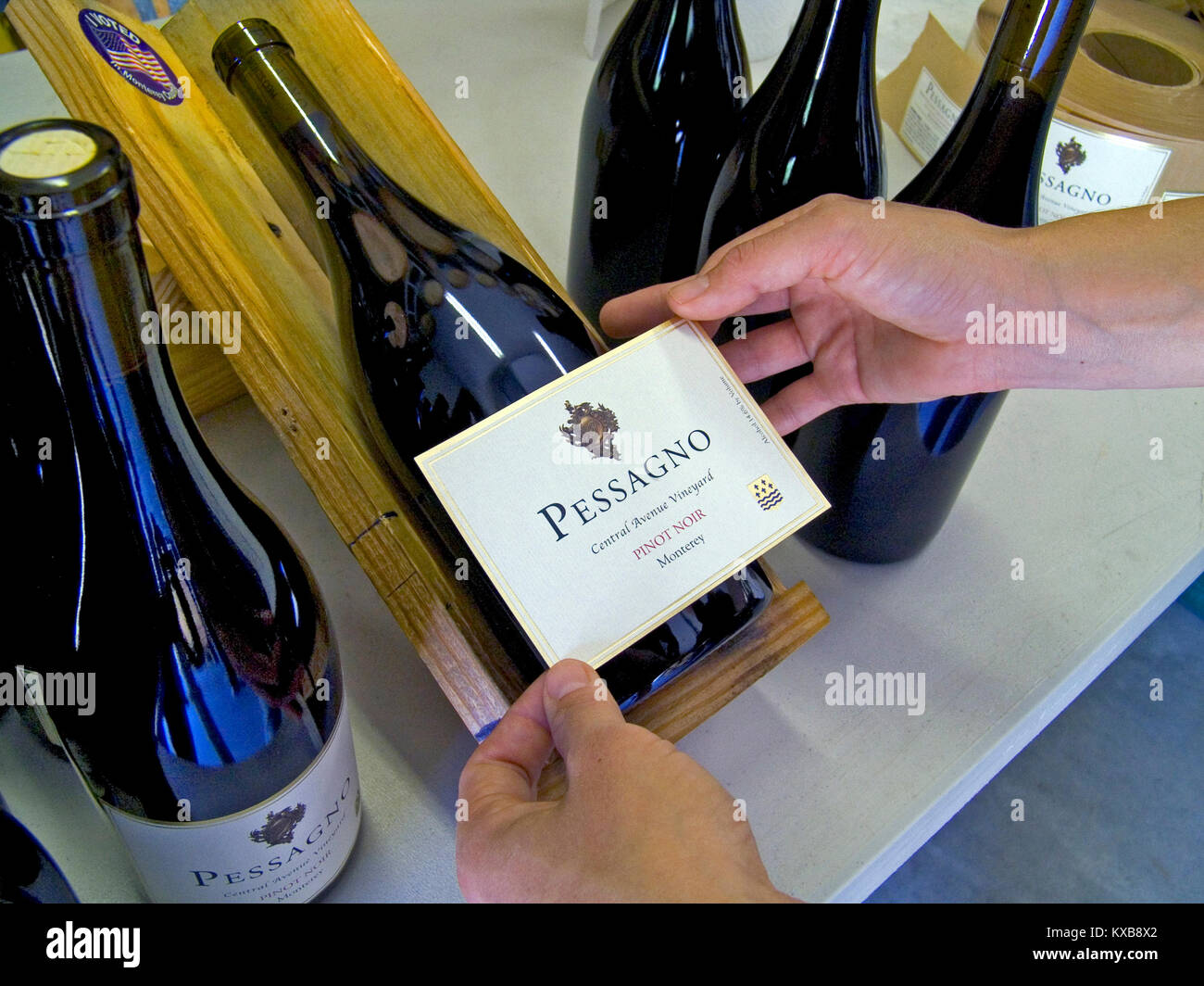 Hand produced pinot noir hi-res stock photography and images - Alamy