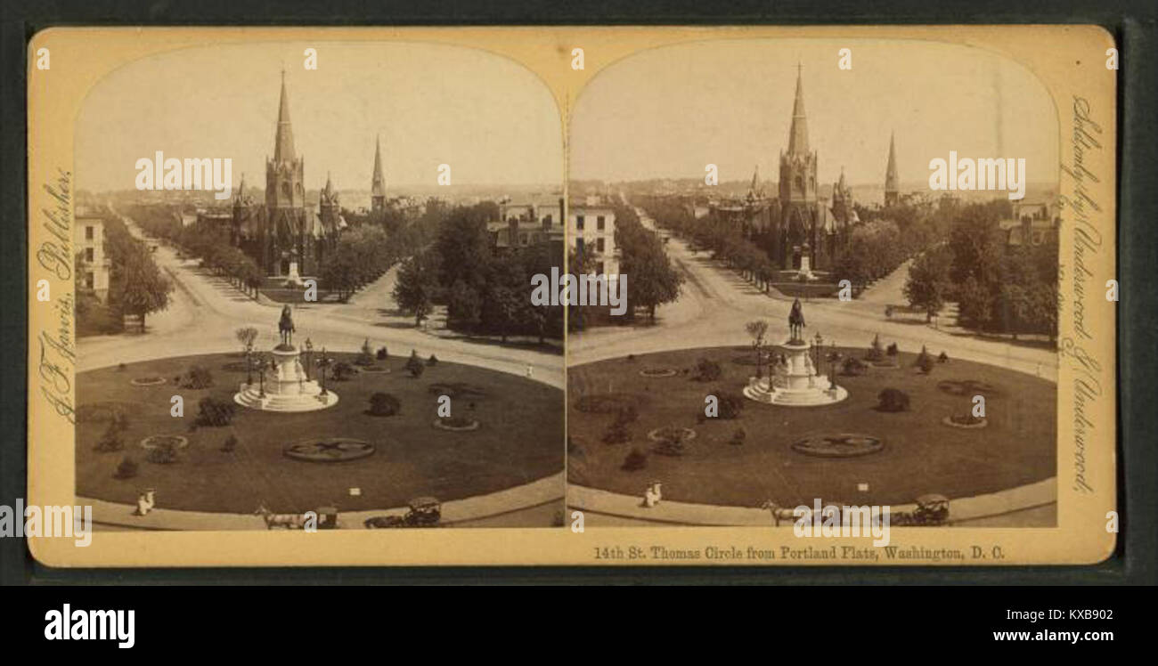 Washington d c thomas circle hi-res stock photography and images - Alamy