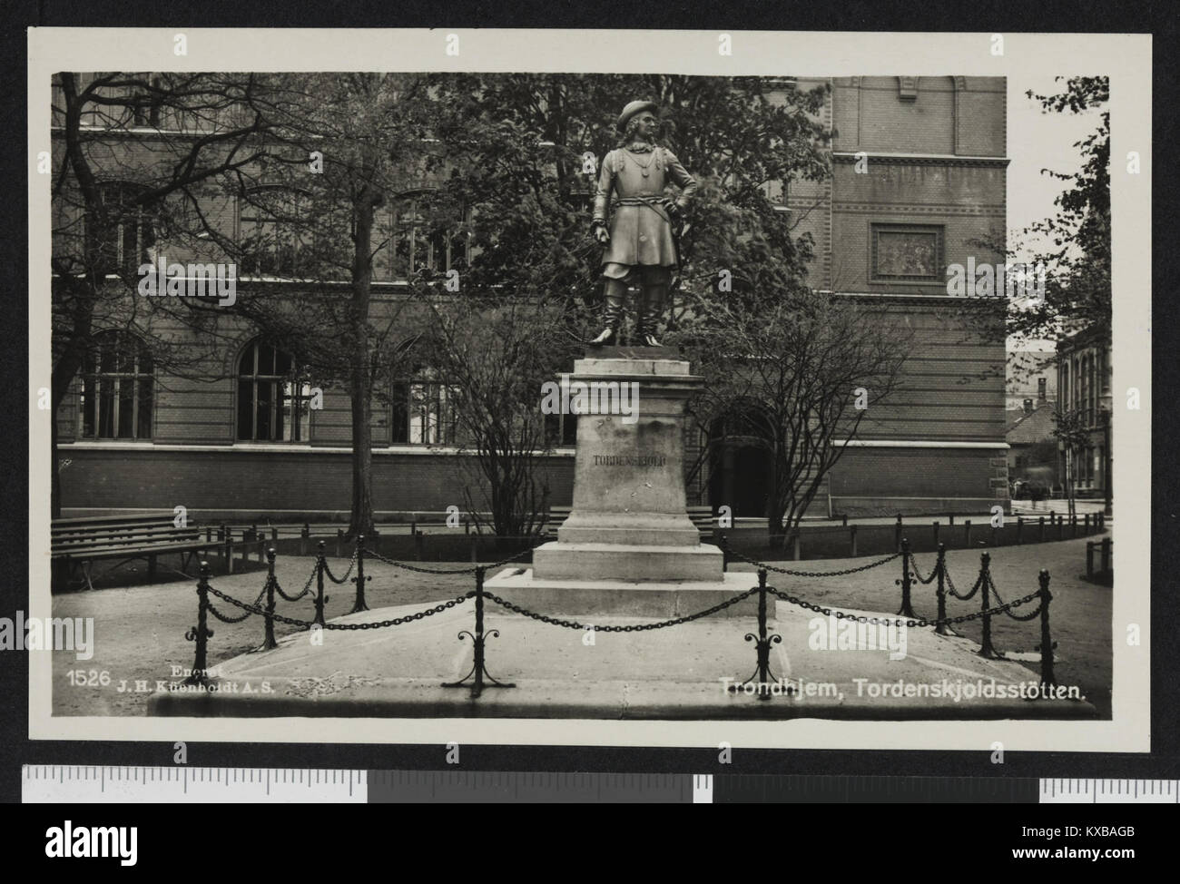 The Tordenskjold Monument in Trondheim, Norway, commemorates naval hero ...