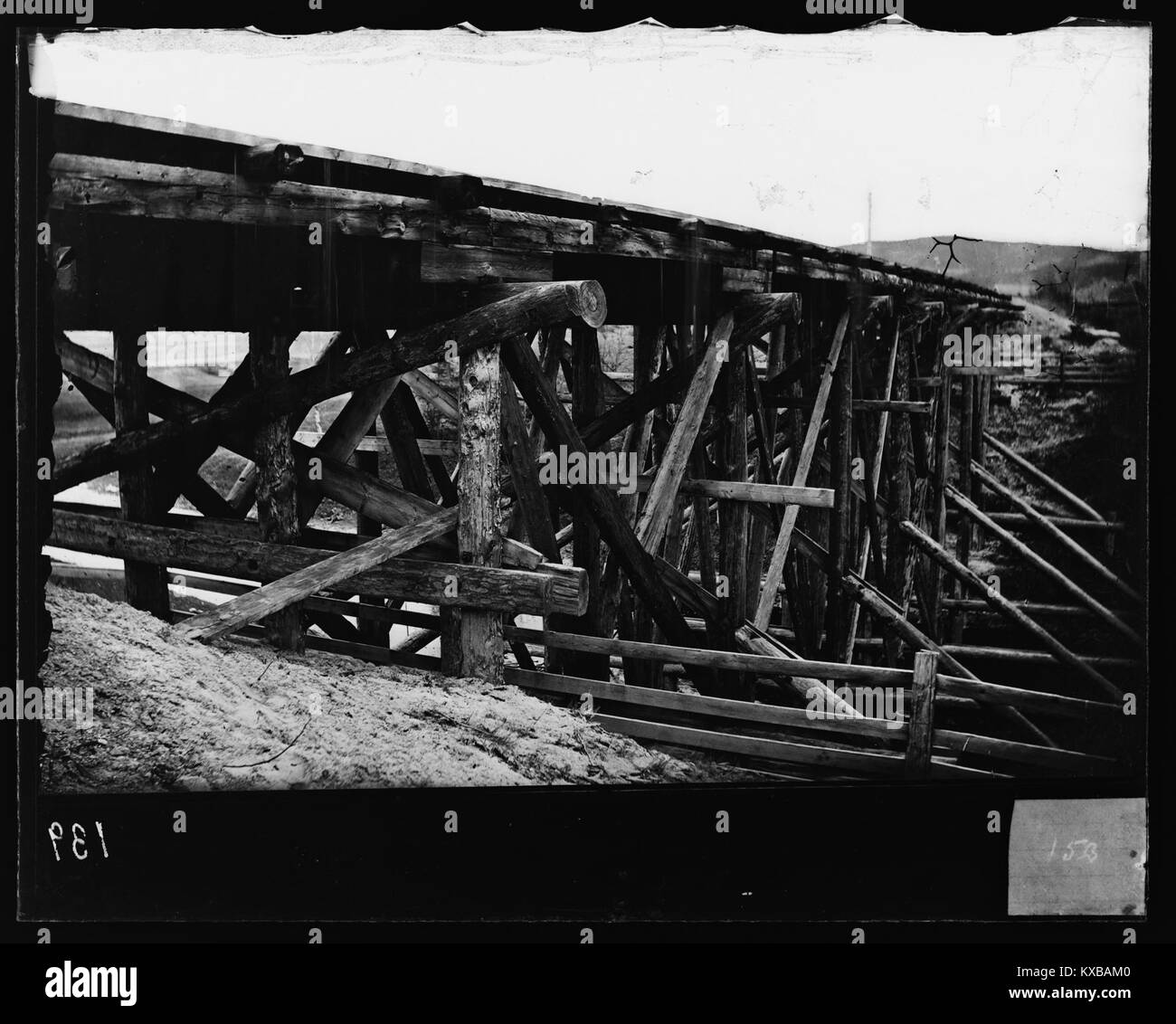 The 153rd new bridge in Trondheim, Norway, is documented in historical ...