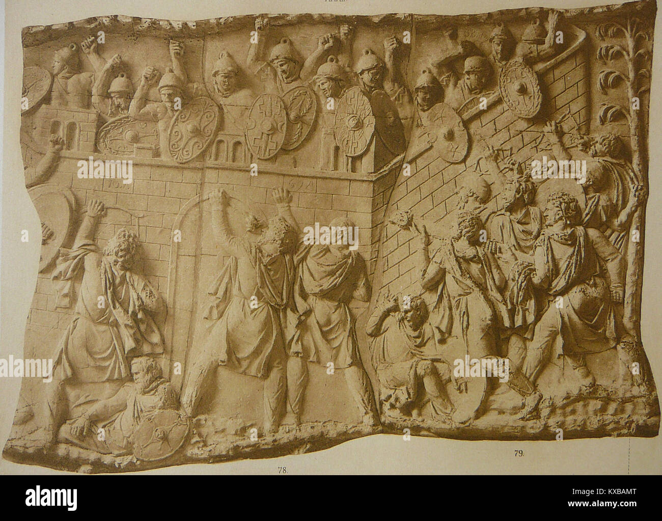 Illustration from Conrad Cichorius' work on the Trajan’s Column reliefs ...