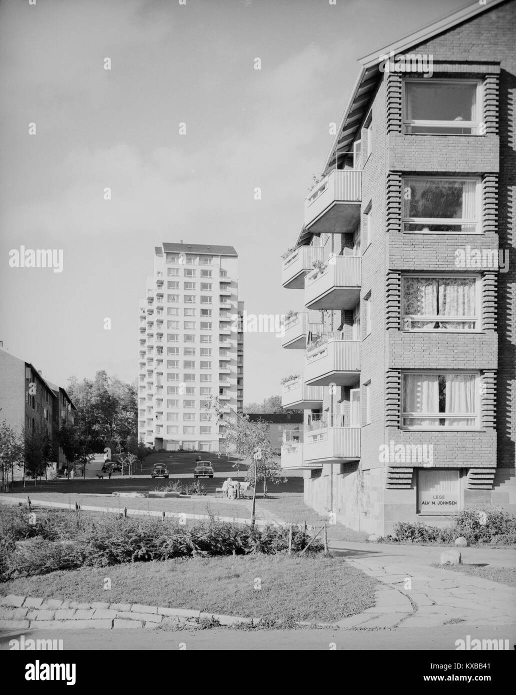 The photograph depicts Hyybygget, a building located at Hoff, Norway ...
